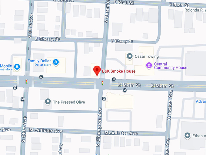 16. b&k smoke house map