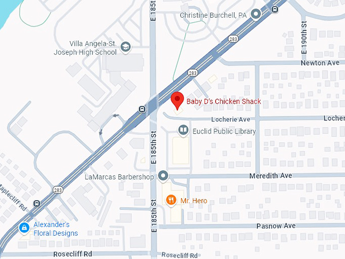 16. baby d&rsquo;s chicken shack map