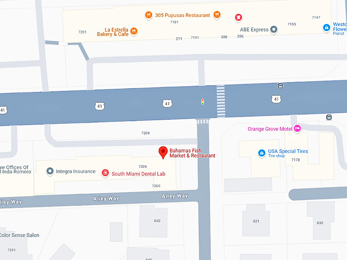 16. bahamas fish market & restaurant map