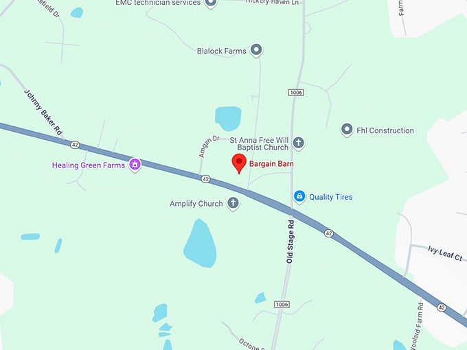 16. bargain barn map