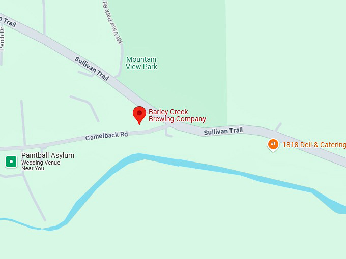 16. barley creek brewing company map