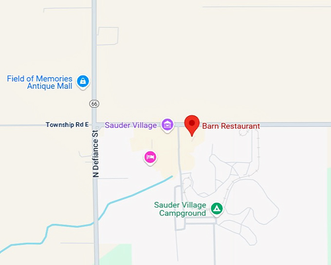 16. barn restaurant map