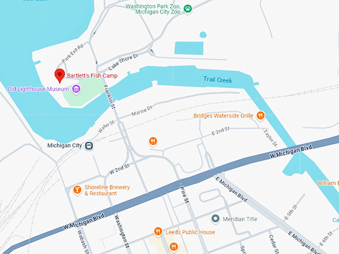 16. bartlett's fish camp map