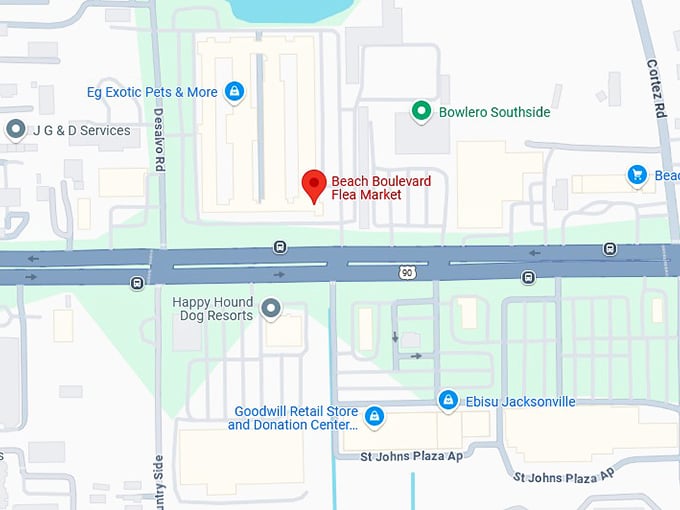 16. beach boulevard flea market map