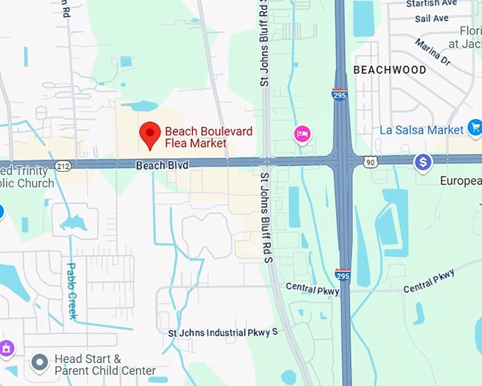 16. beach boulevard flea market map