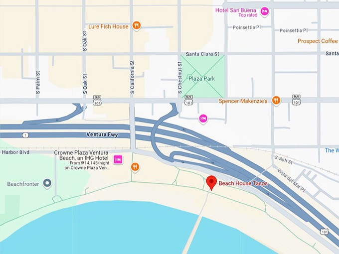 16. beach house tacos map