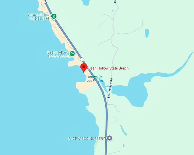 16. bean hollow state beach map