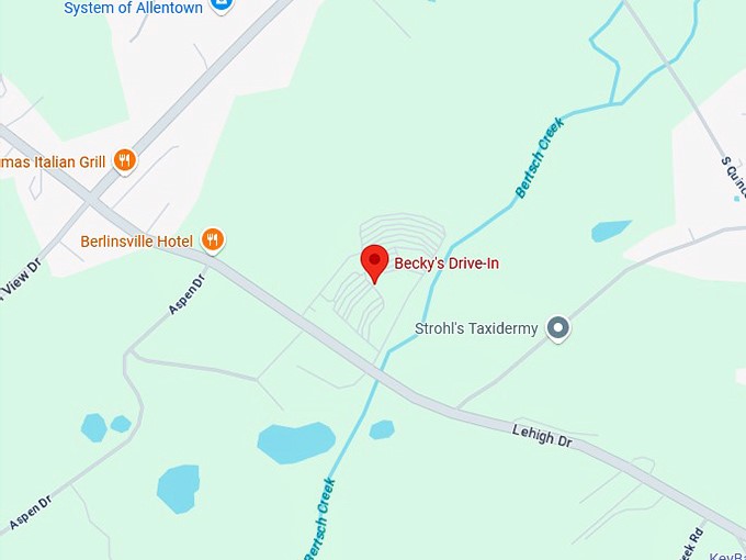 16. becky's drive in map