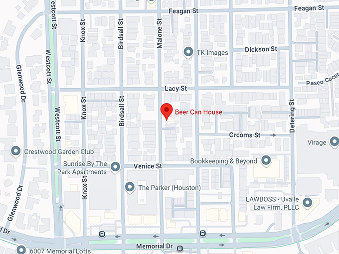 16. beer can house map