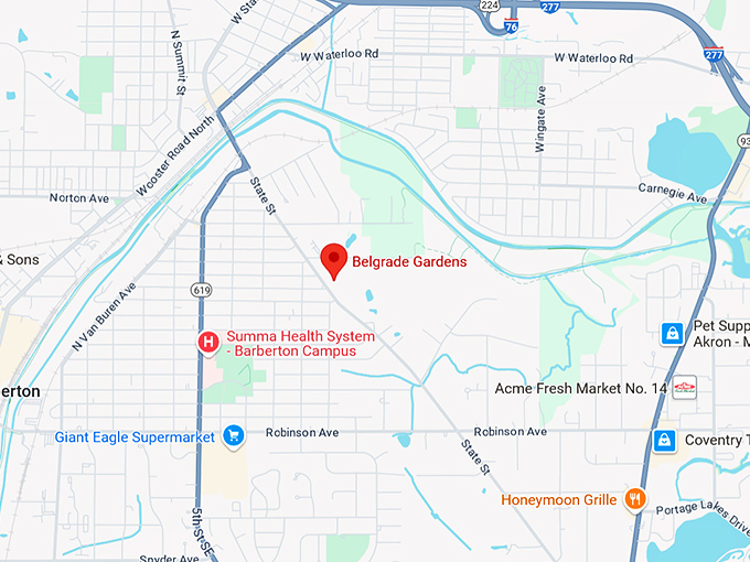 16. belgrade gardens map