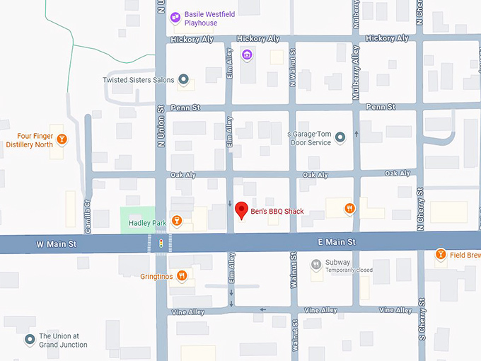 16. ben's bbq shack map