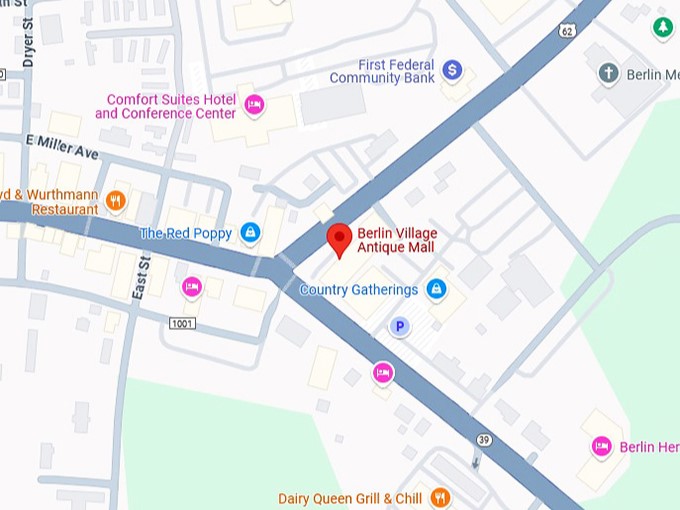 16. berlin village antique mall map