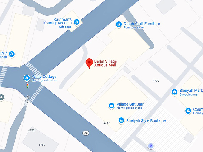 16. berlin village antique mall map