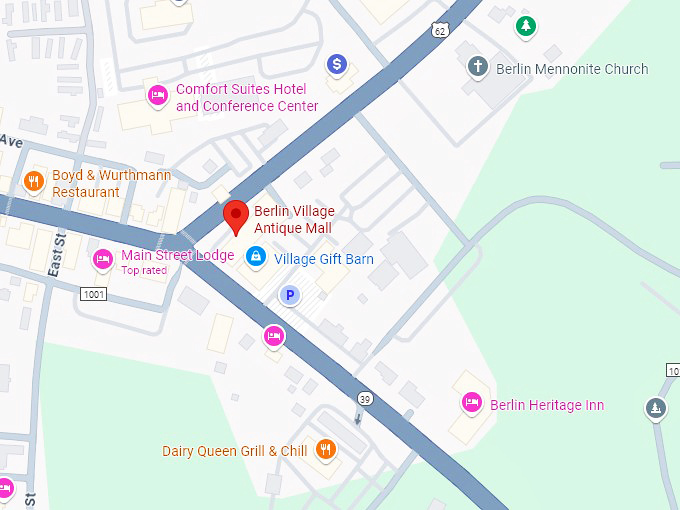 16. berlin village antique mall map