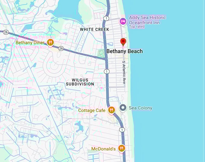 16. bethany beach map