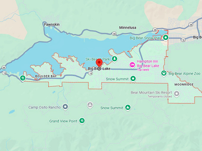 16. big bear lake map