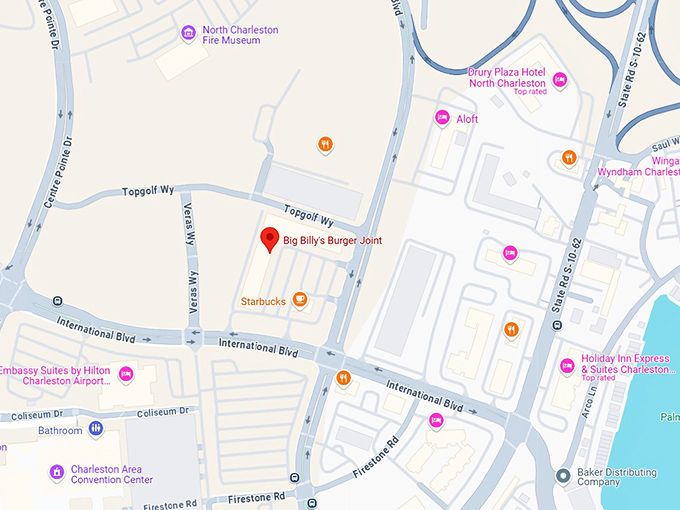 16. big billy's burger joint map