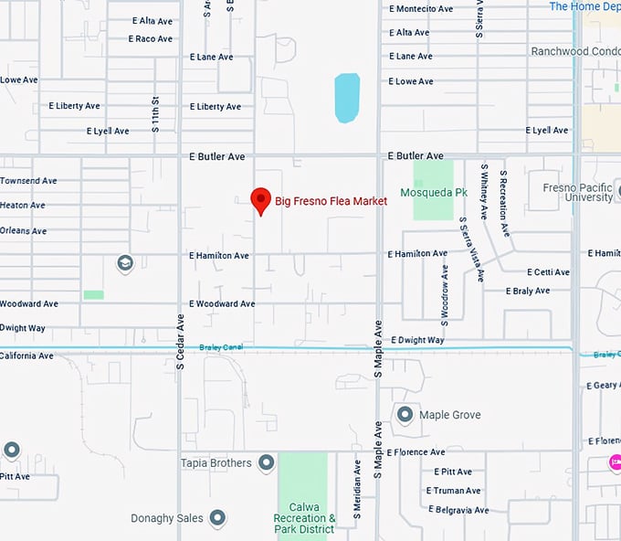 16. big fresno flea market map