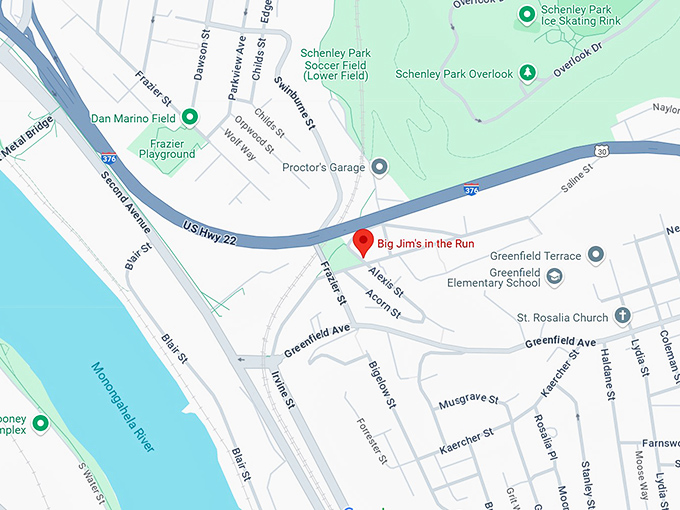 16. big jim's in the run map