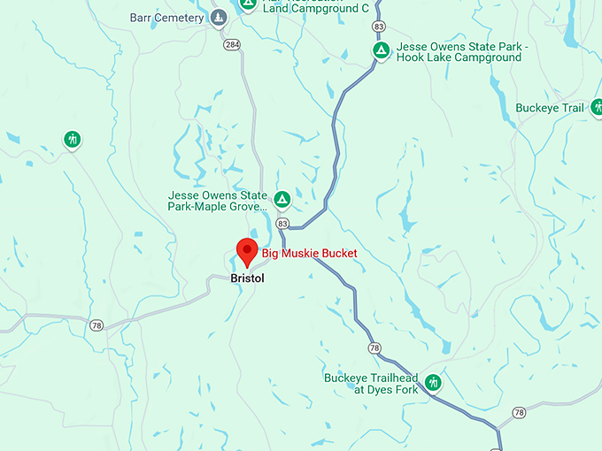 16. big muskie bucket map