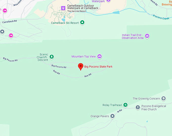 16. big pocono state park map