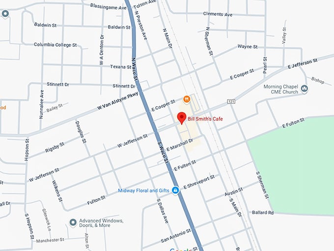 16. bill smith&rsquo;s cafe map