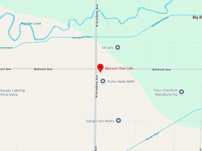 16. blossom trail cafe map