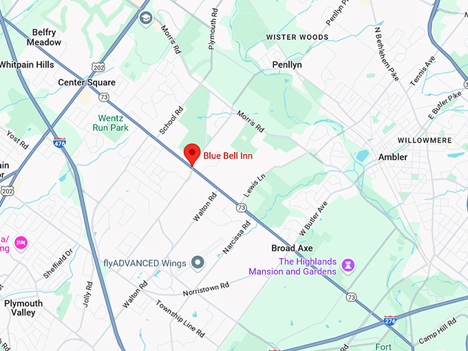 16. blue bell inn map