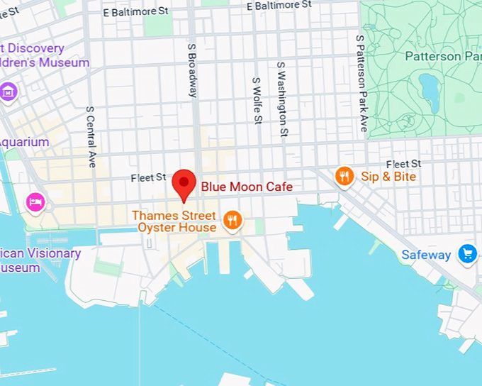 16. blue moon cafe map