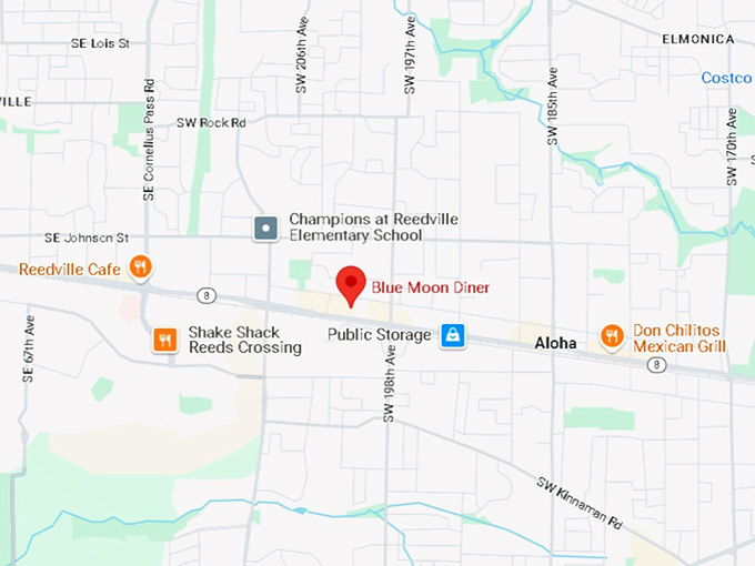 16. blue moon diner map