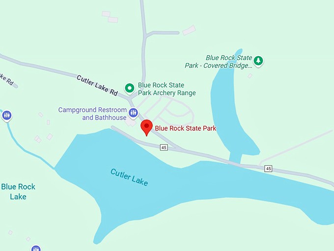 16. blue rock state park map