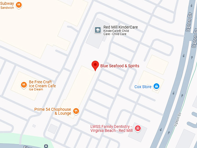 16. blue seafood & spirits map