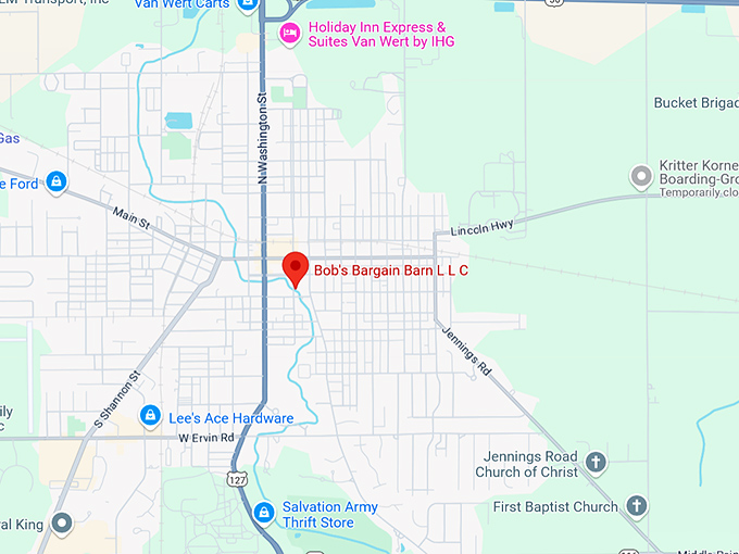 16. bob's bargain barn l l c map
