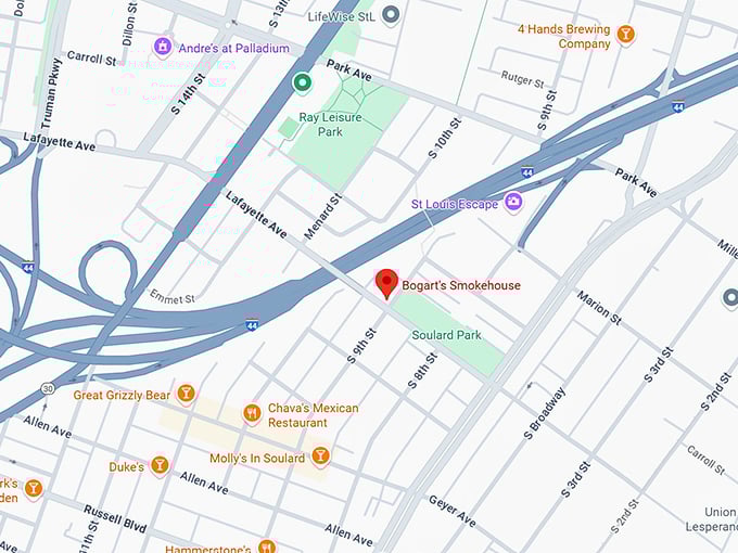 16. bogart’s smokehouse map