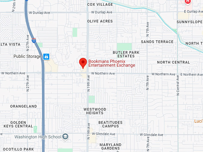 16. bookmans phoenix entertainment exchange map