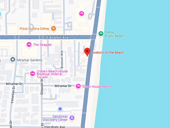 16. boston's on the beach map