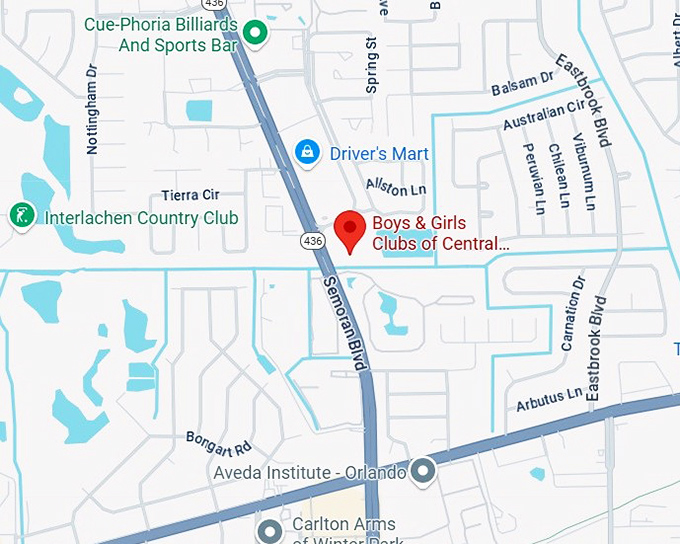 16. boys & girls clubs of central florida thrift store map