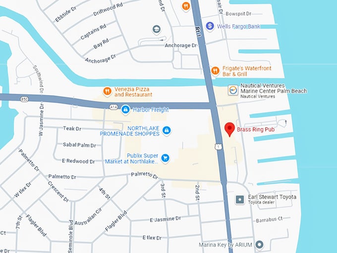 16. brass ring pub map