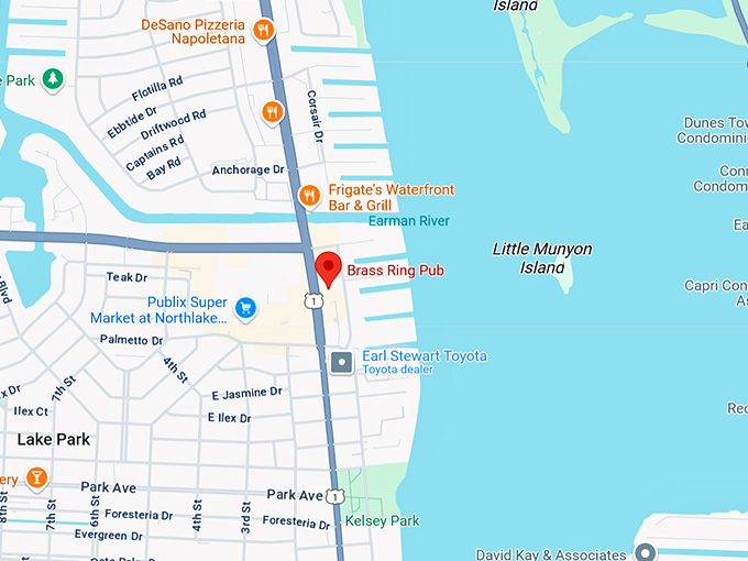 16. brass ring pub map