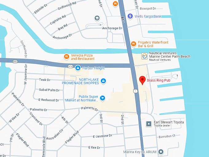 16. brass ring pub map