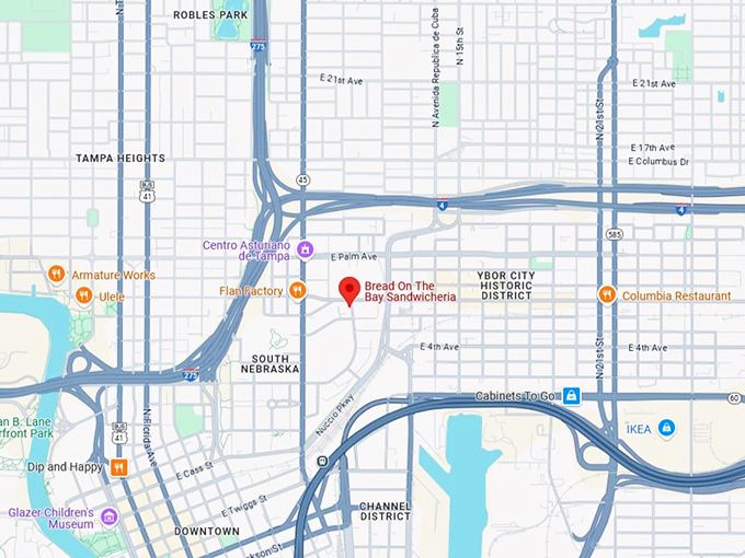 16. bread on the bay sandwicheria tampa map