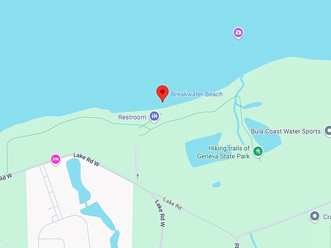 16. breakwater beach map