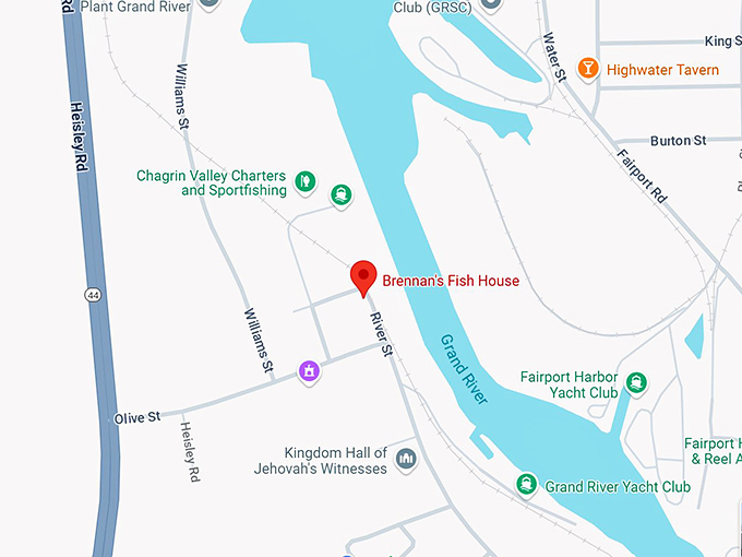 16. brennan's fish house map