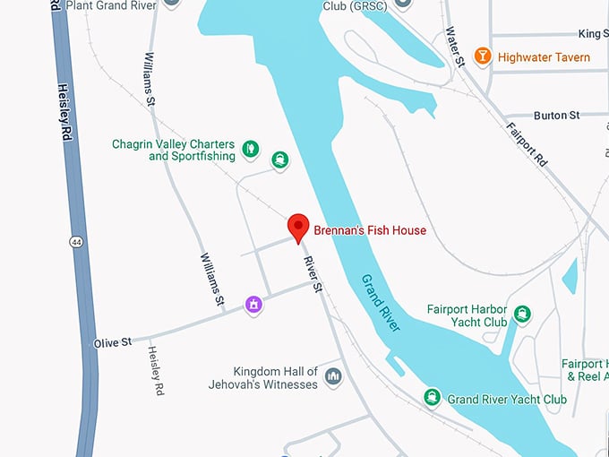 16. brennan's fish house map