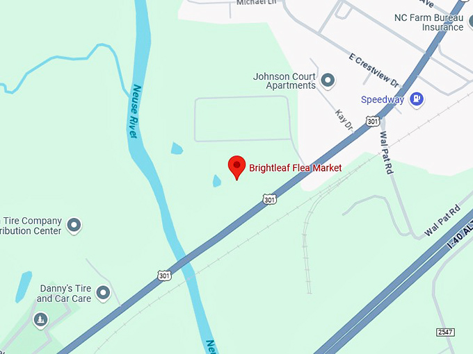 16. brightleaf flea market llc map