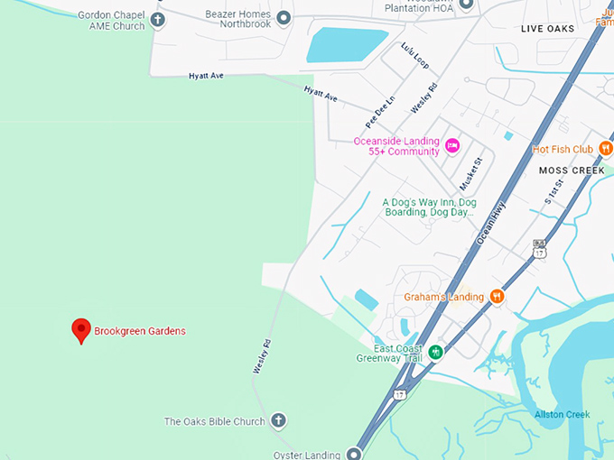 16. brookgreen gardens map