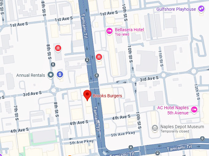 16. brooks burgers (330 9th st s) map