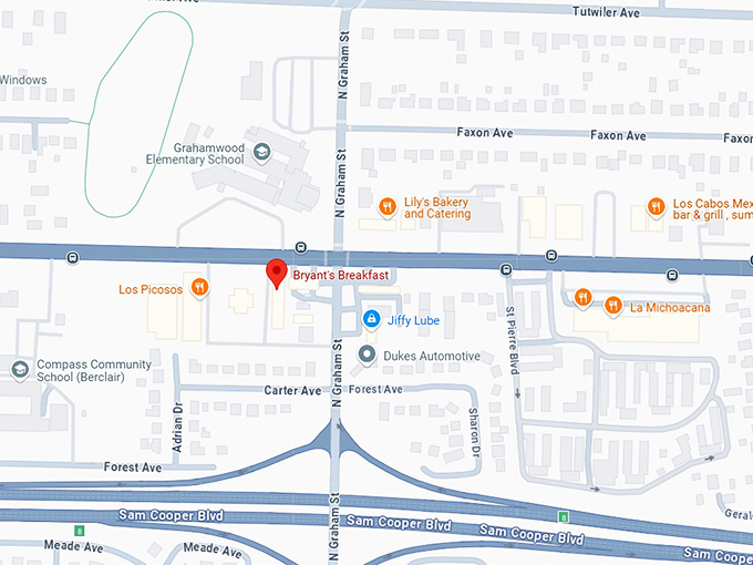 16. bryant's breakfast map