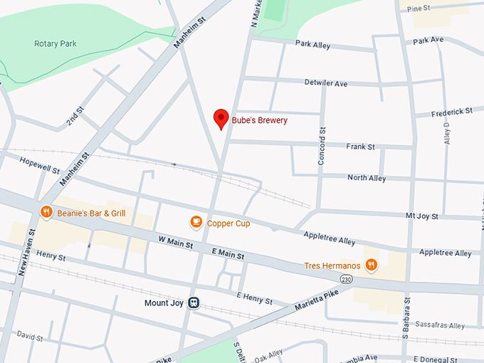 16. bube's brewery map