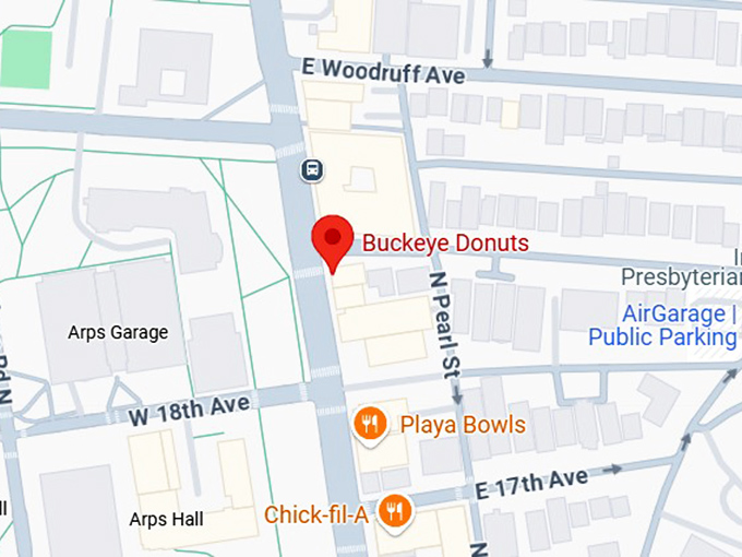 16. buckeye donuts map